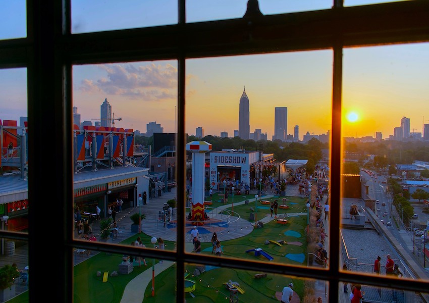 sunset in Atlanta